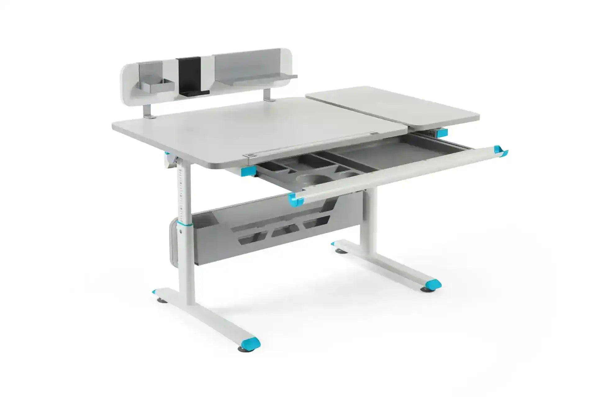 Vega Standard Desk - White / Blue